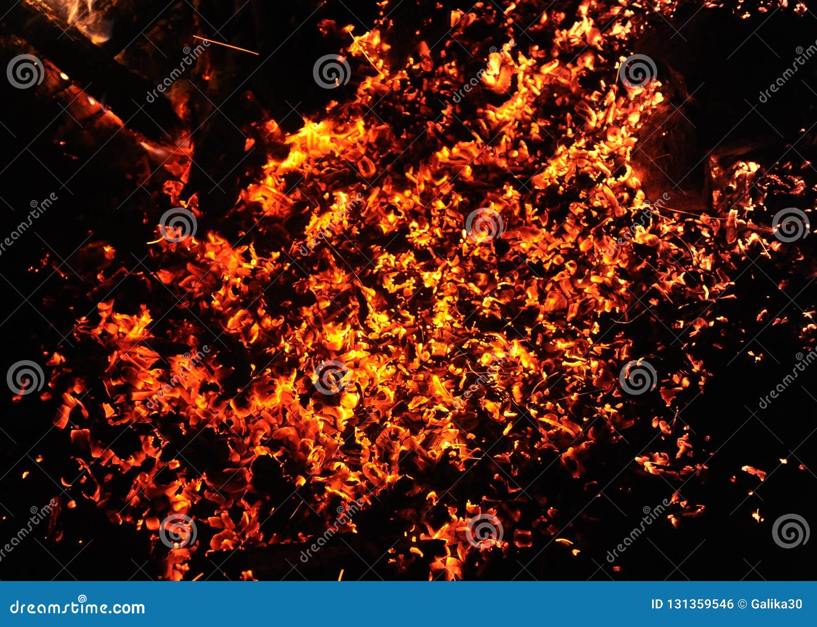 Yellow Fire Background at Night Stock Photo - Image of grill, flame ...