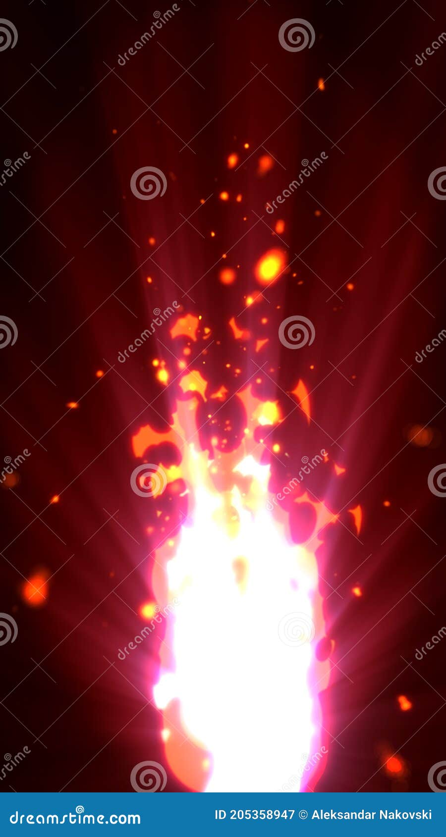 Yellow Fire Flame Isolated on Background Stock Illustration ...