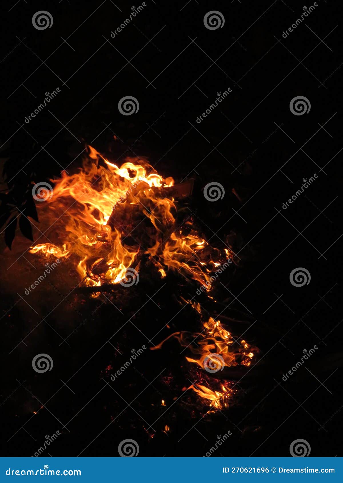 Yellow Fire flames stock photo. Image of warm, flames - 270621696