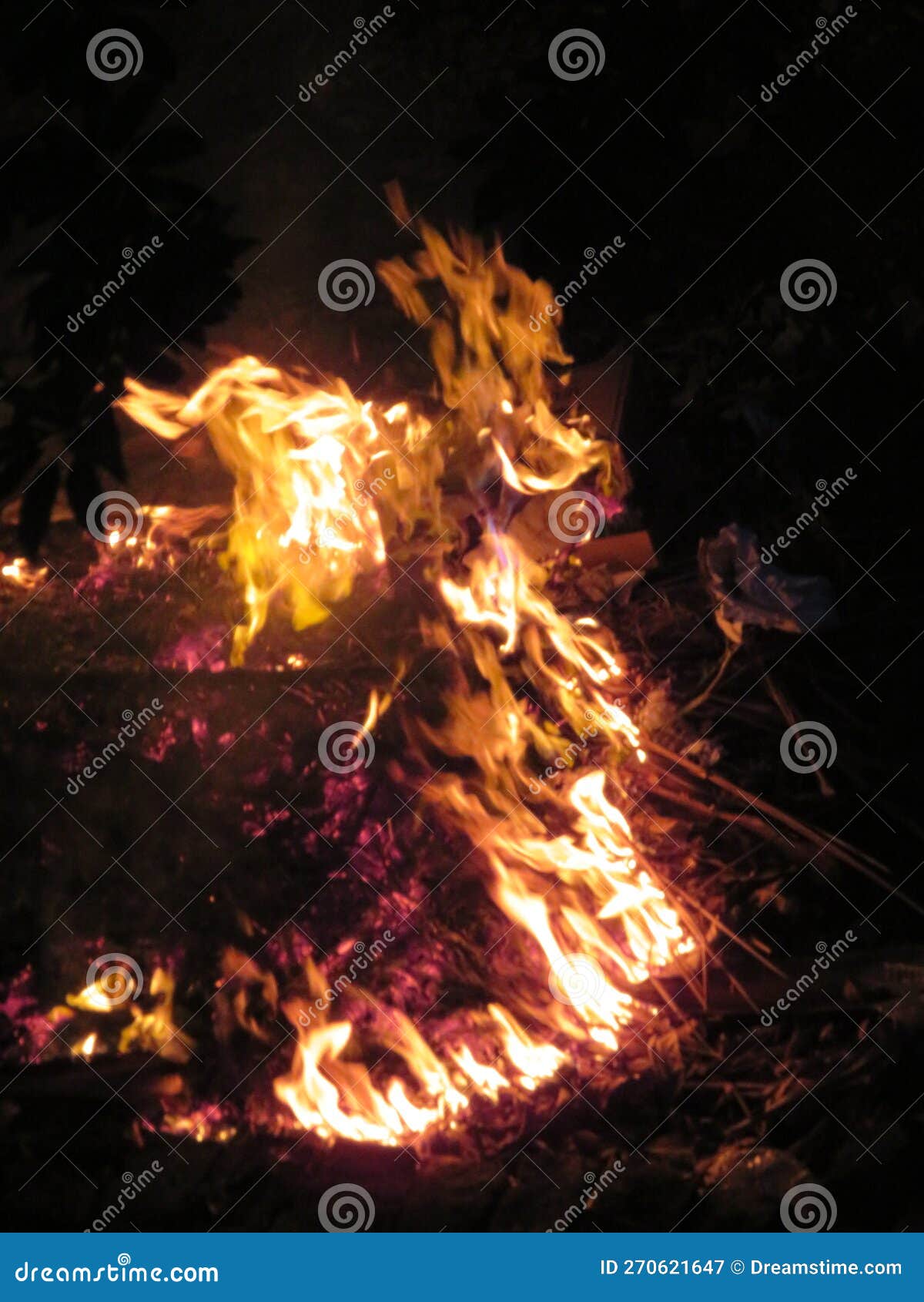 Yellow Fire flames stock image. Image of fire, yellow - 270621647