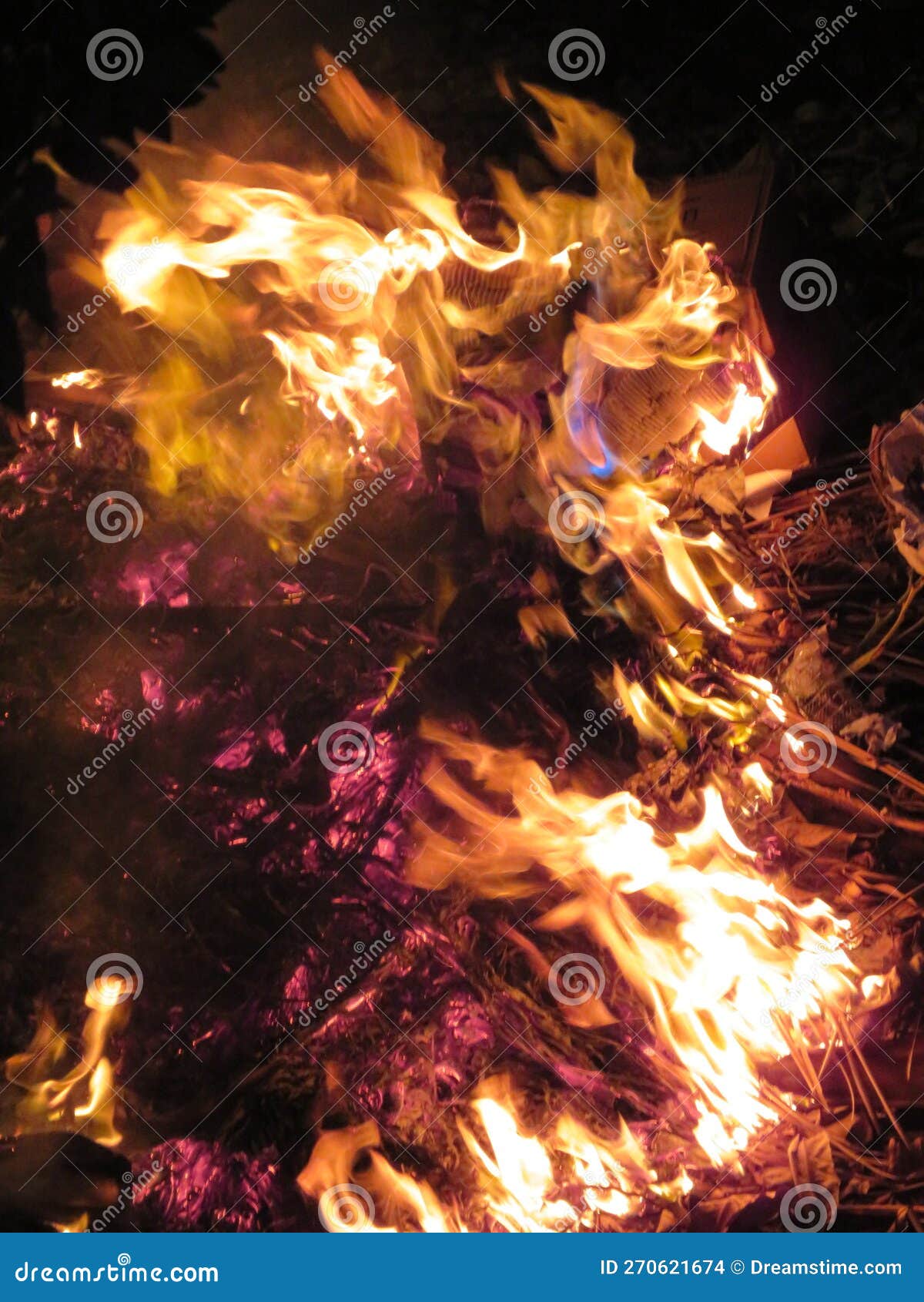Yellow Fire flames stock photo. Image of warm, flames - 270621674