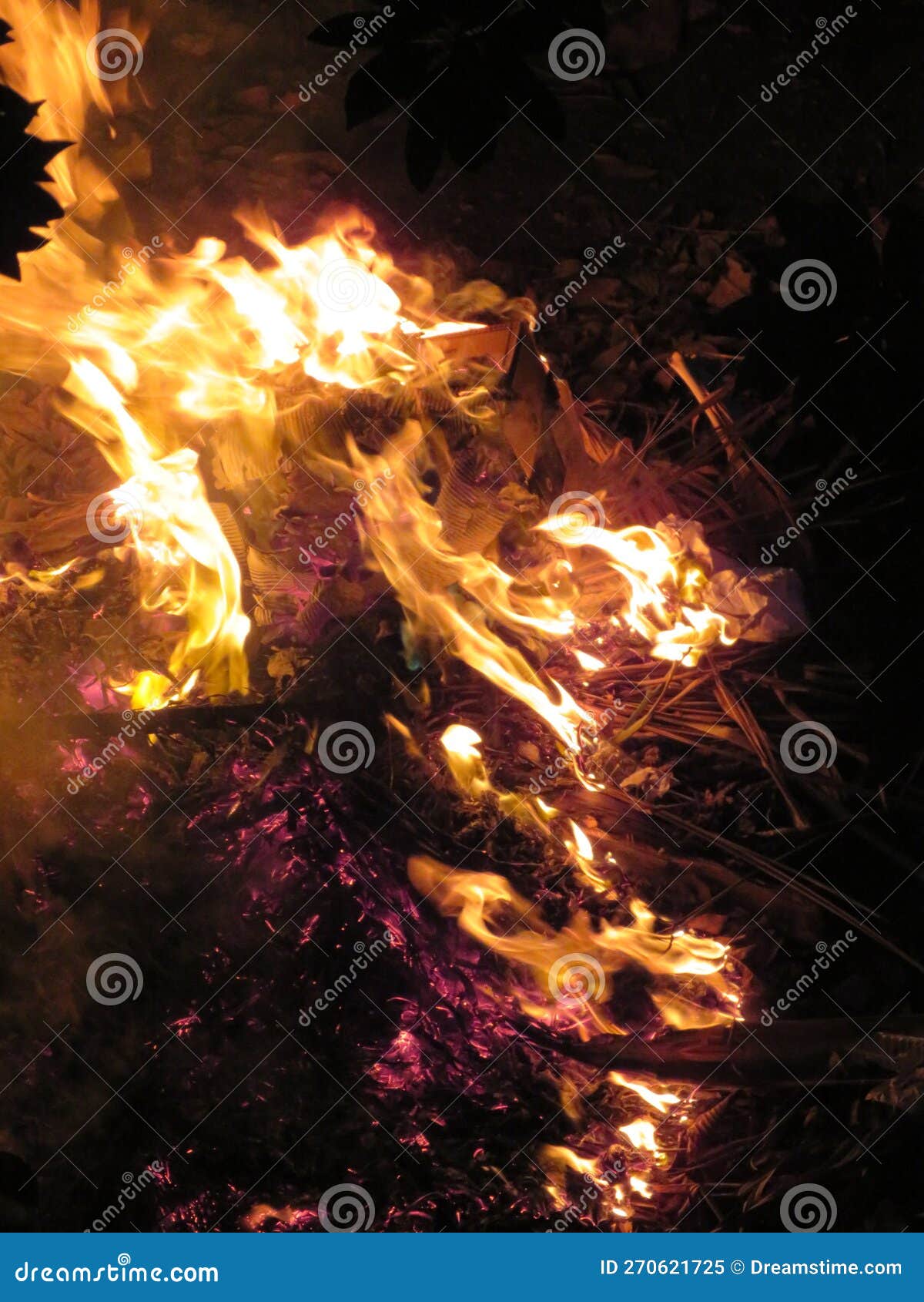 Yellow Fire flames stock image. Image of flames, yellow - 270621725