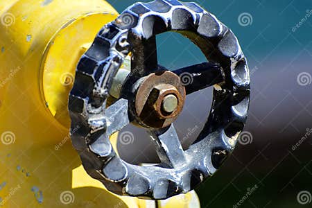 Yellow Fire Hydrant Connections. Fire Hydrant or Fire Pump, Represents ...