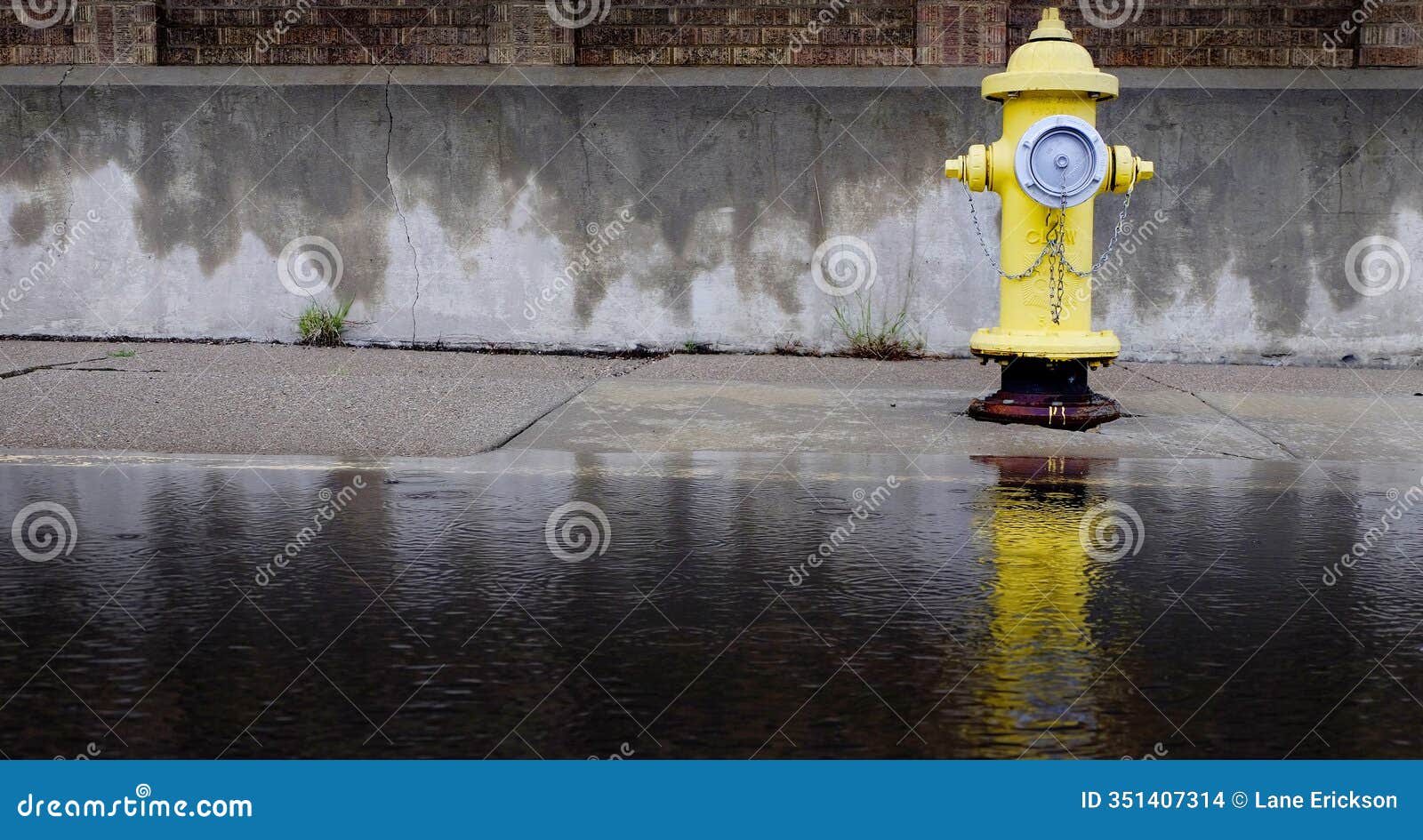 Yellow Fire Cat Sitting On The Wall Background Royalty-Free Stock Photo ...