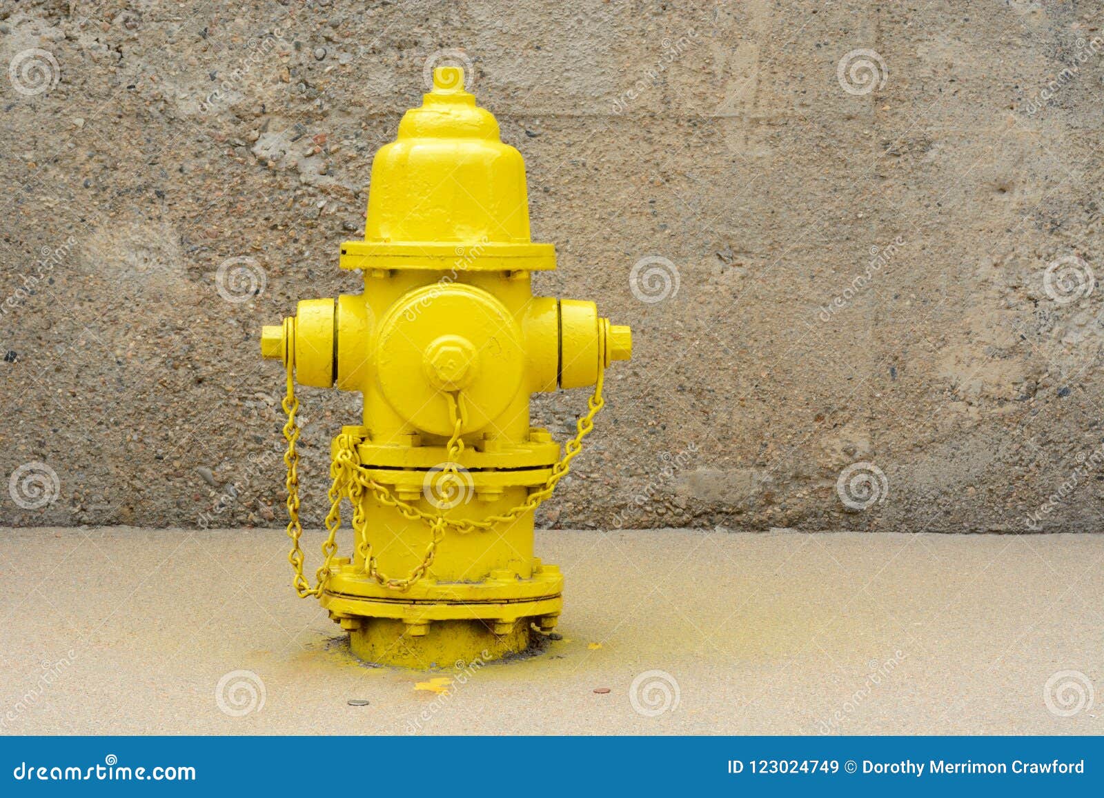 Yellow fire hydrant stock image. Image of object, access - 123024749