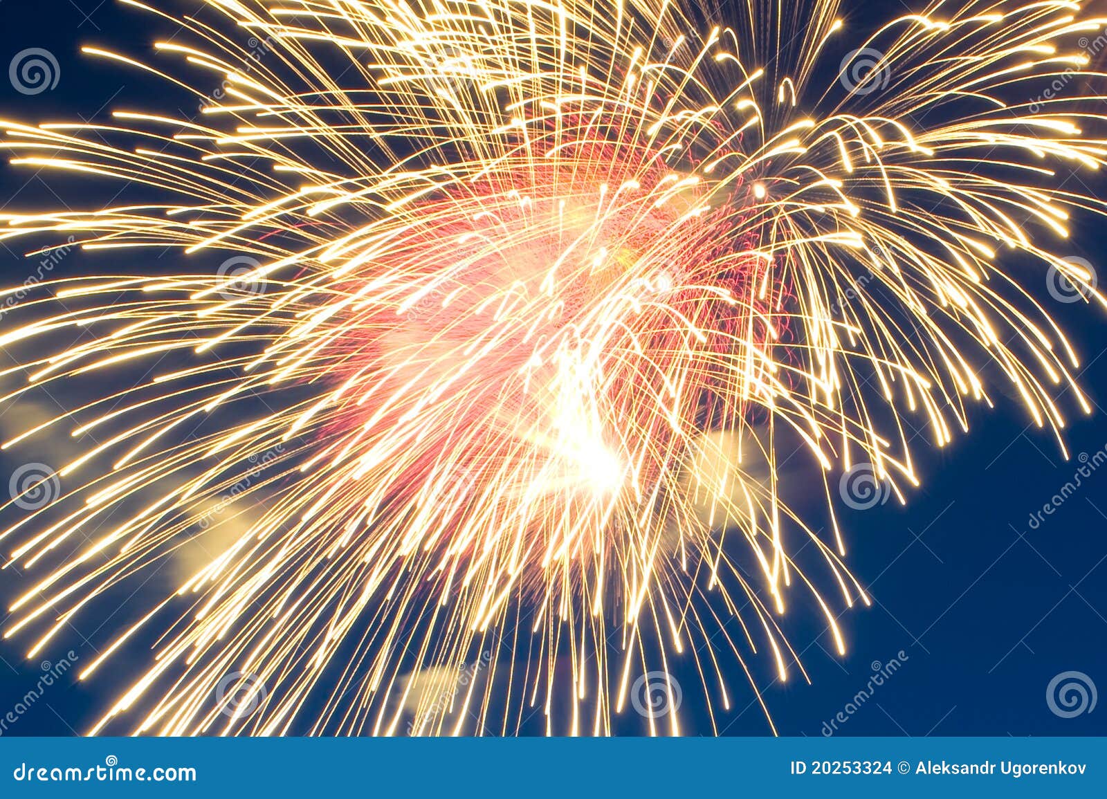 Yellow firework close up stock photo. Image of dark, festival - 20253324
