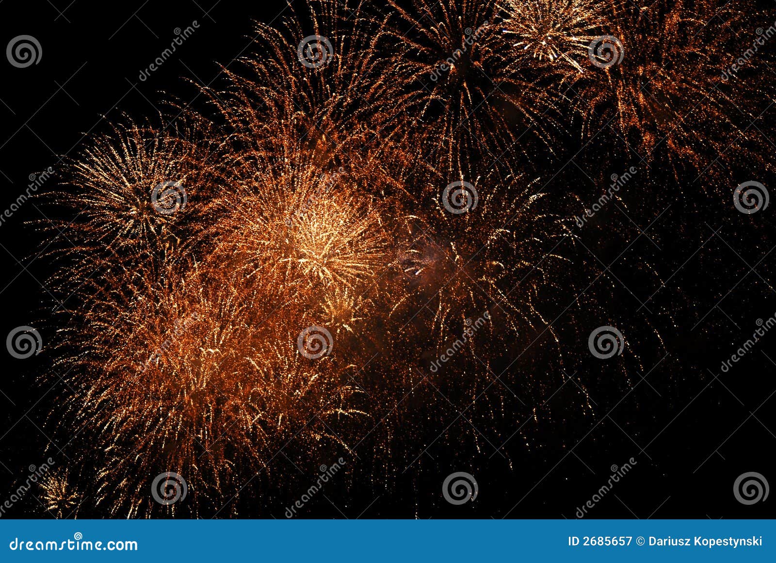 Yellow fireworks stock image. Image of fiesta, firework - 2685657