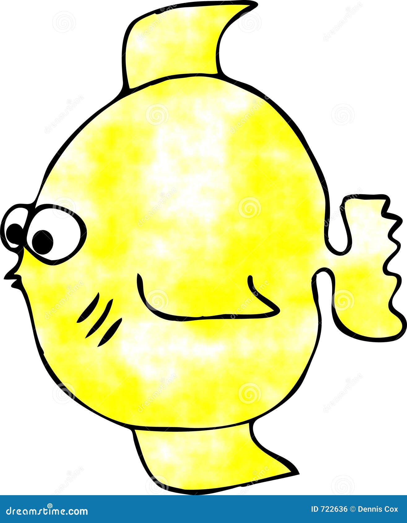 Yellow fish stock illustration. Illustration of goldfish - 722636