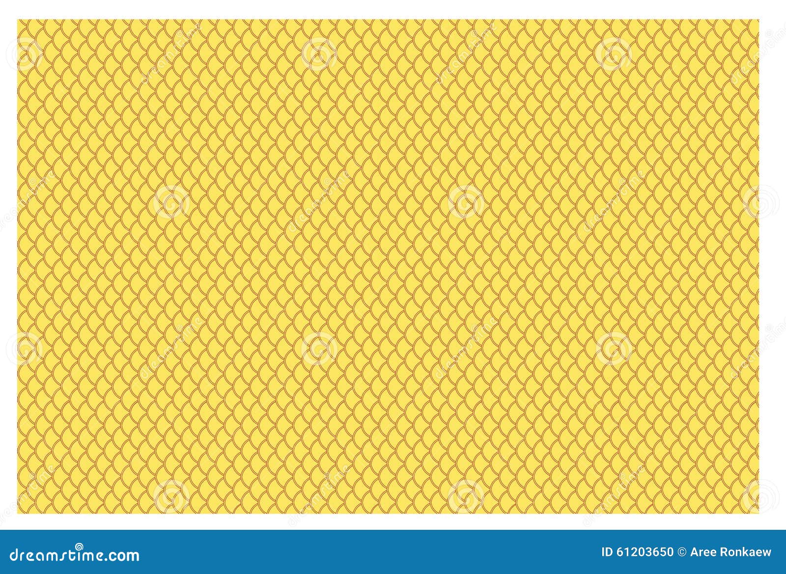 Yellow Fish Scales stock vector. Illustration of drawing - 61203650
