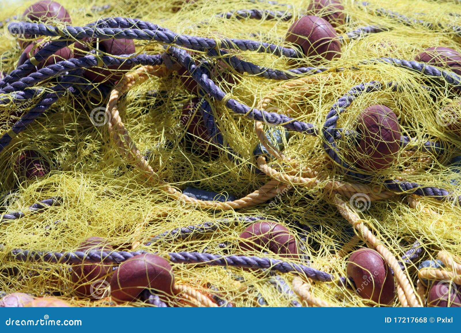 Yellow fishing net stock photo. Image of yellow, boat - 17217668