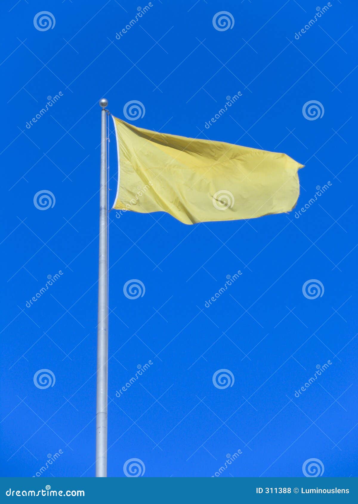 Yellow_Flag stock photo. Image of wave, yellow, flagpole - 311388