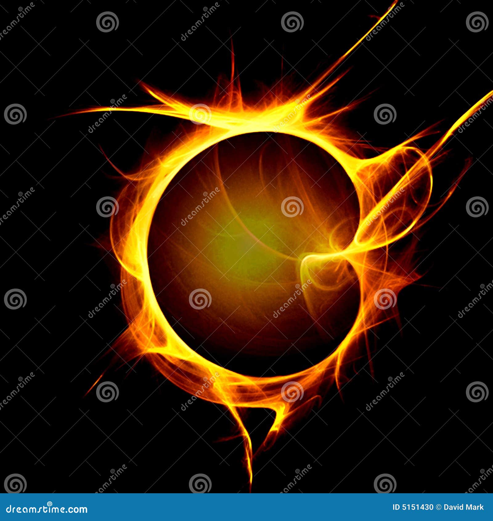 Yellow Flame stock illustration. Illustration of glow - 5151430