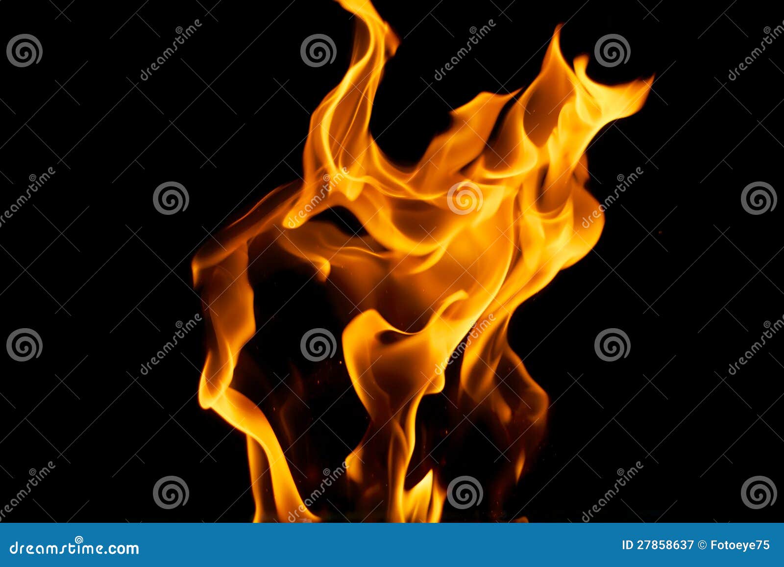 Yellow Flames on Black stock image. Image of orange, burning - 27858637