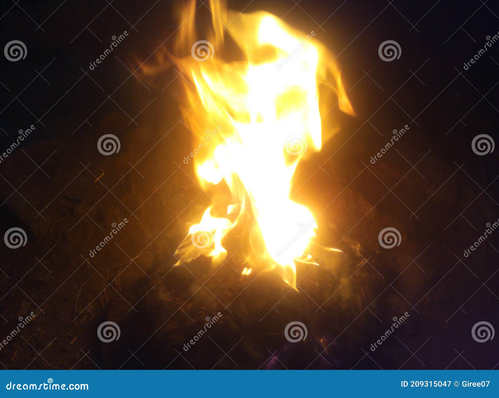 Yellow Flames on Black Background Stock Image - Image of fireworks ...