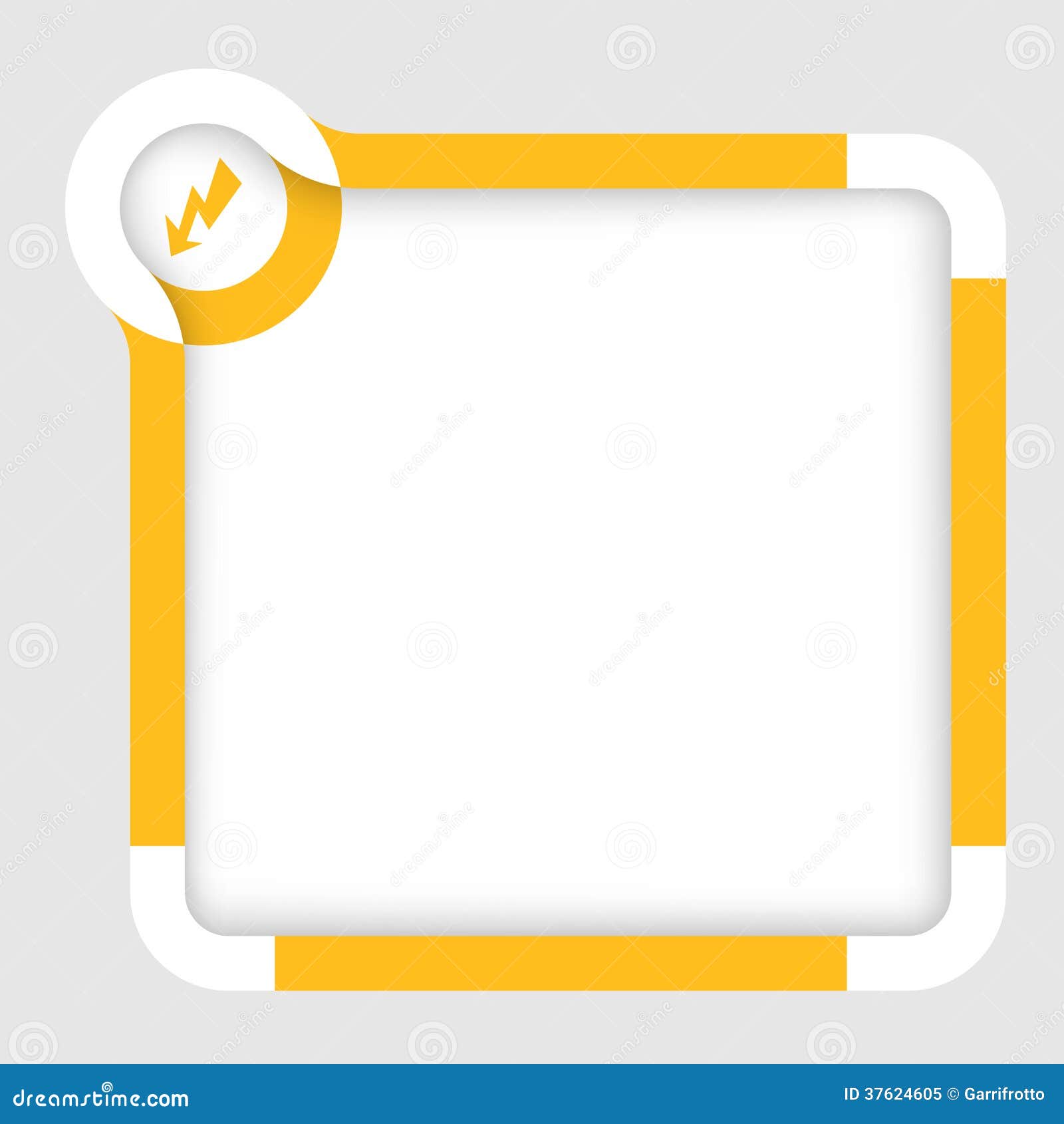 Yellow flash stock vector. Illustration of stylish, border - 37624605