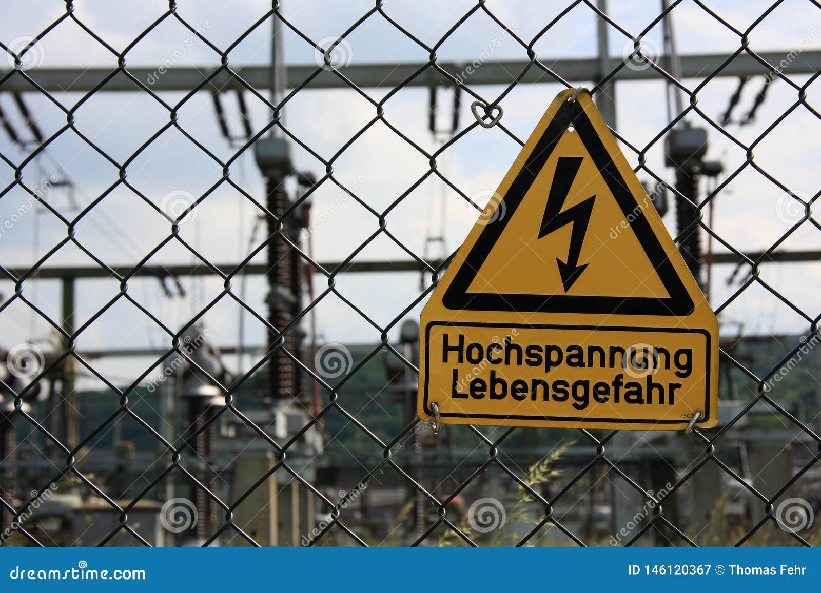 Yellow Flash for High Voltage Warning Stock Image - Image of beware ...
