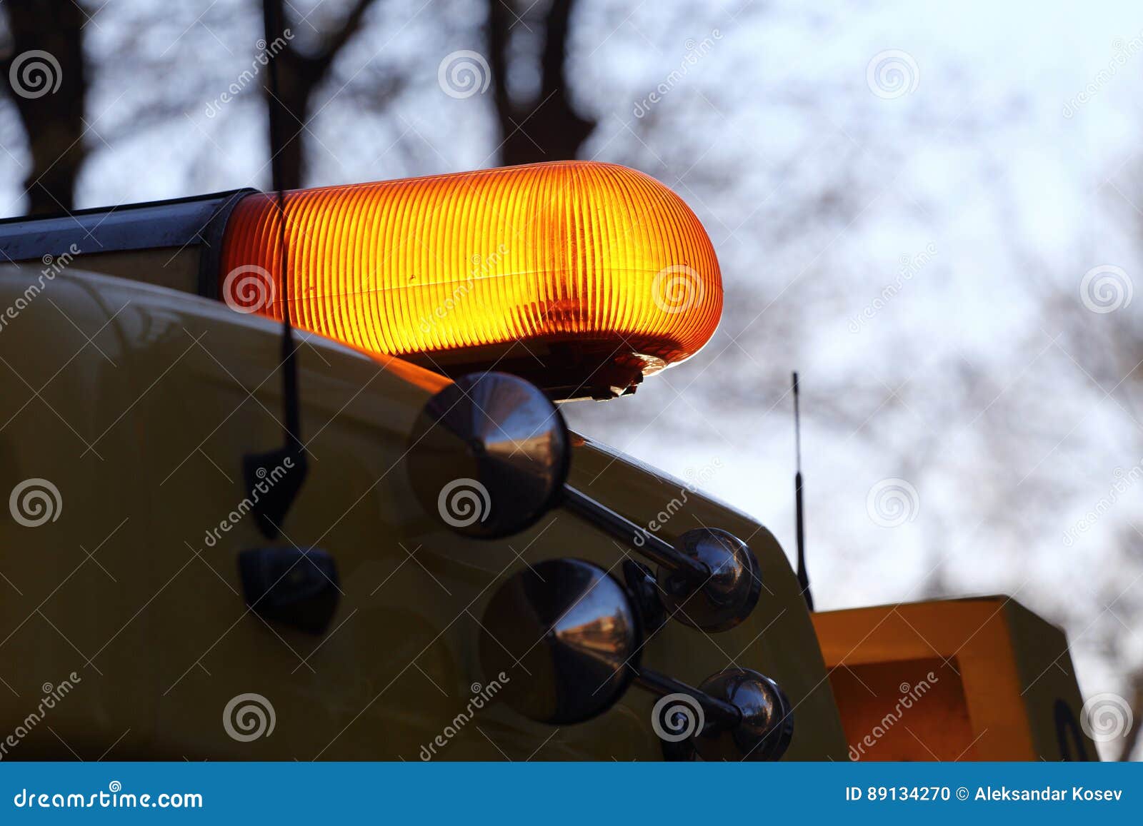 Yellow flash light stock photo. Image of danger, background - 89134270