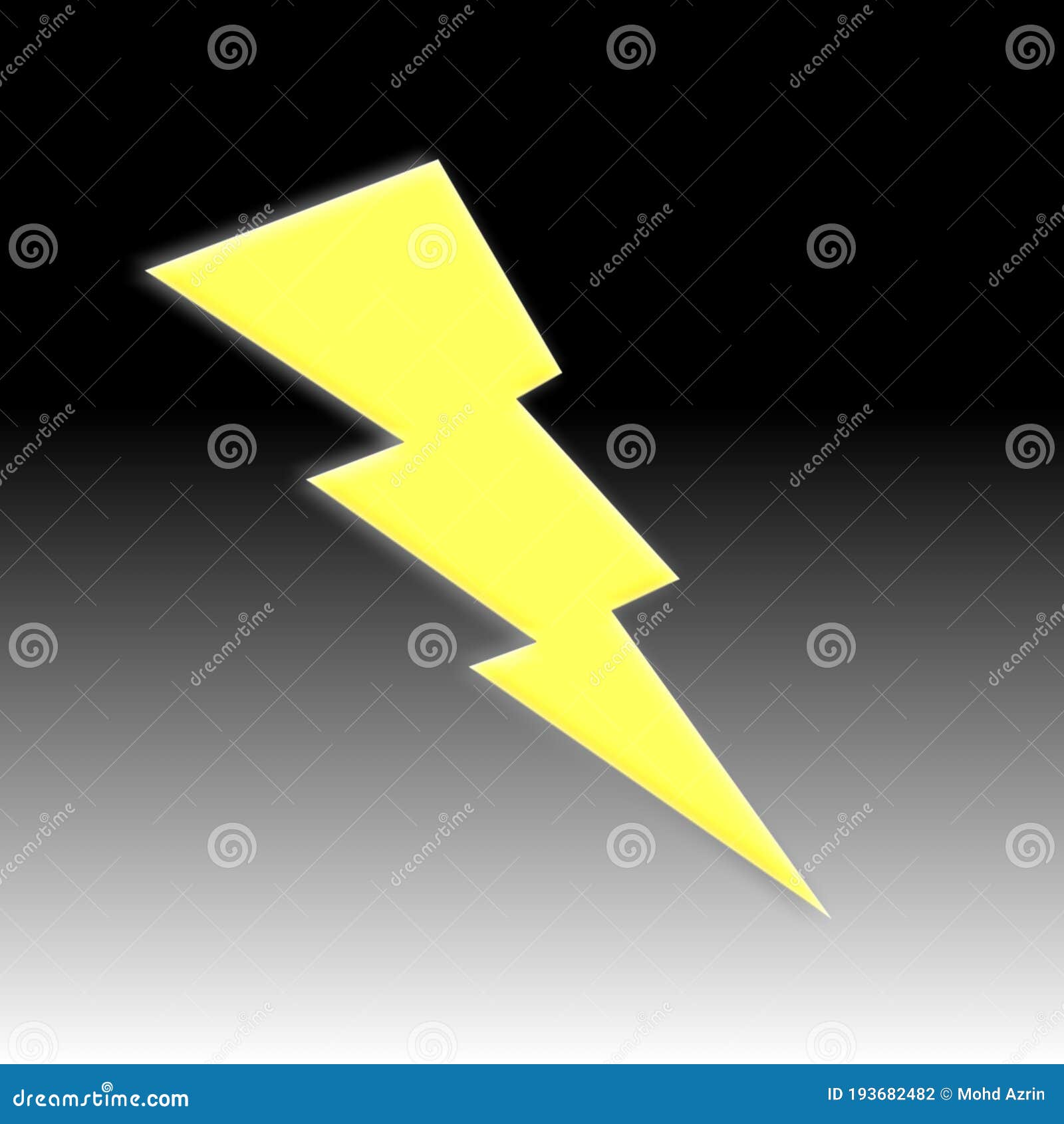 Yellow flash stock illustration. Illustration of cartoon - 193682482