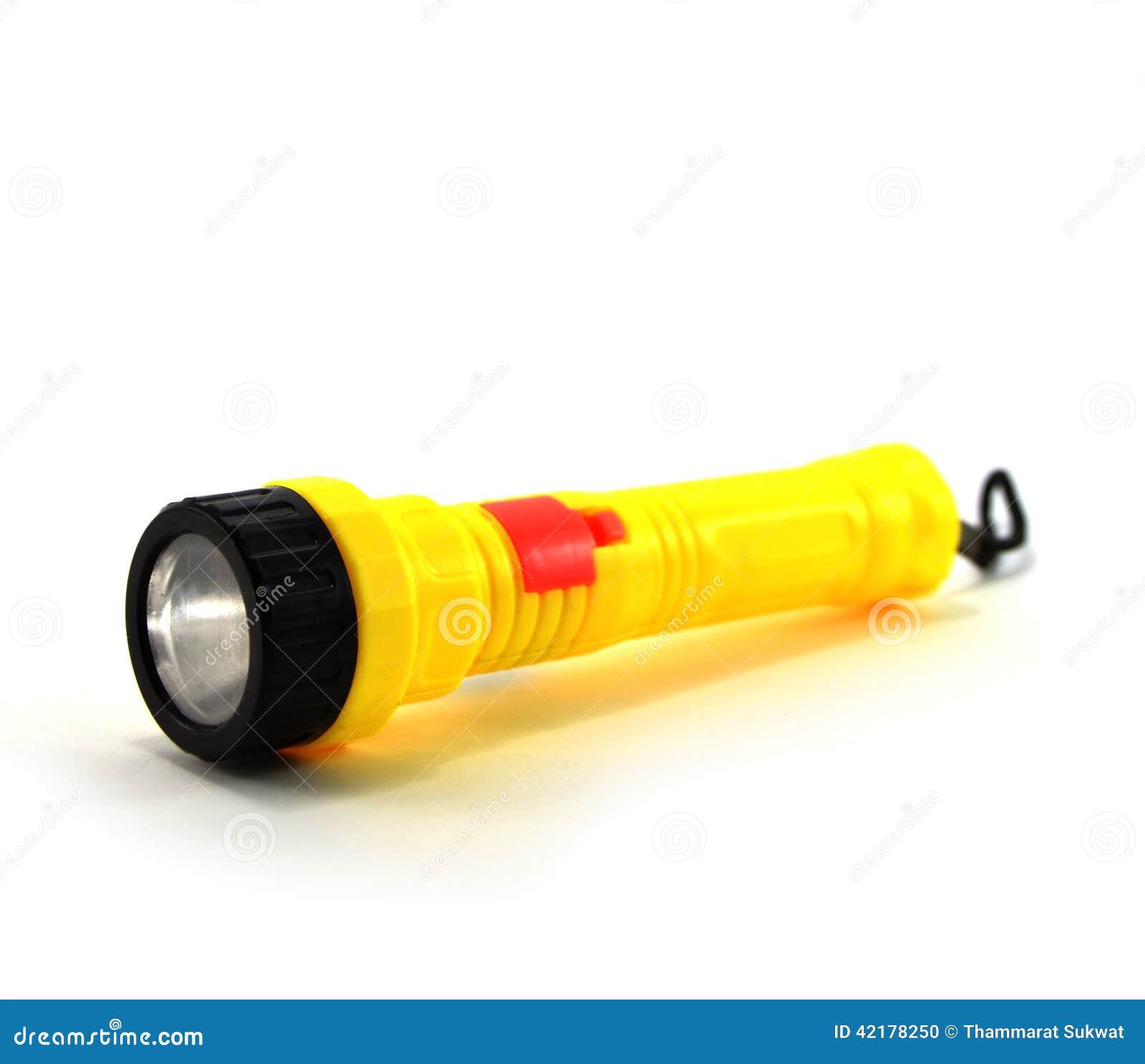 Yellow flashlight stock photo. Image of shiny, isolated - 42178250
