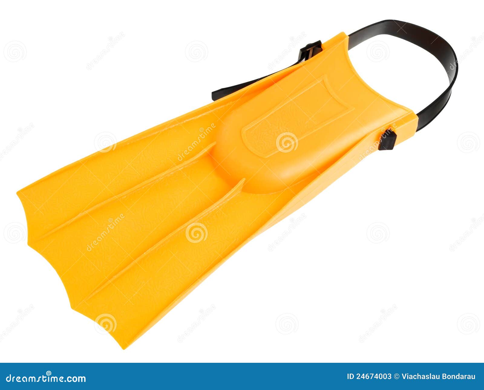 Yellow flipper stock image. Image of isolated, vacations - 24674003