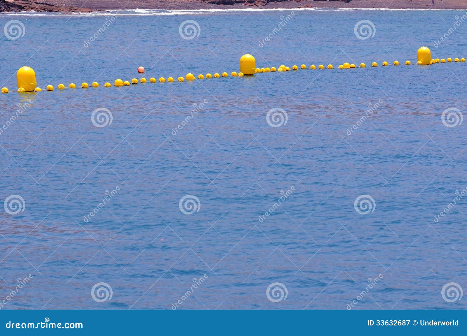 Yellow Floaters stock image. Image of swimming, blue - 33632687
