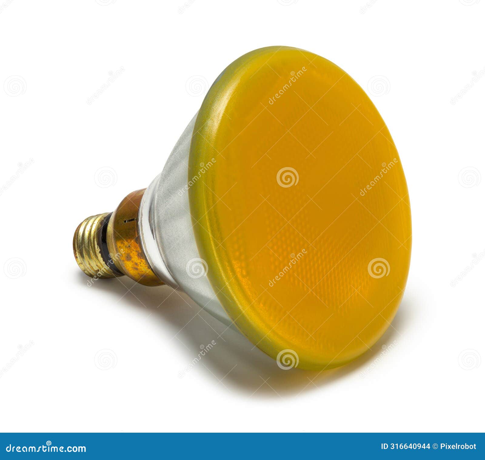 Yellow Flood Light stock photo. Image of glass, electric - 316640944