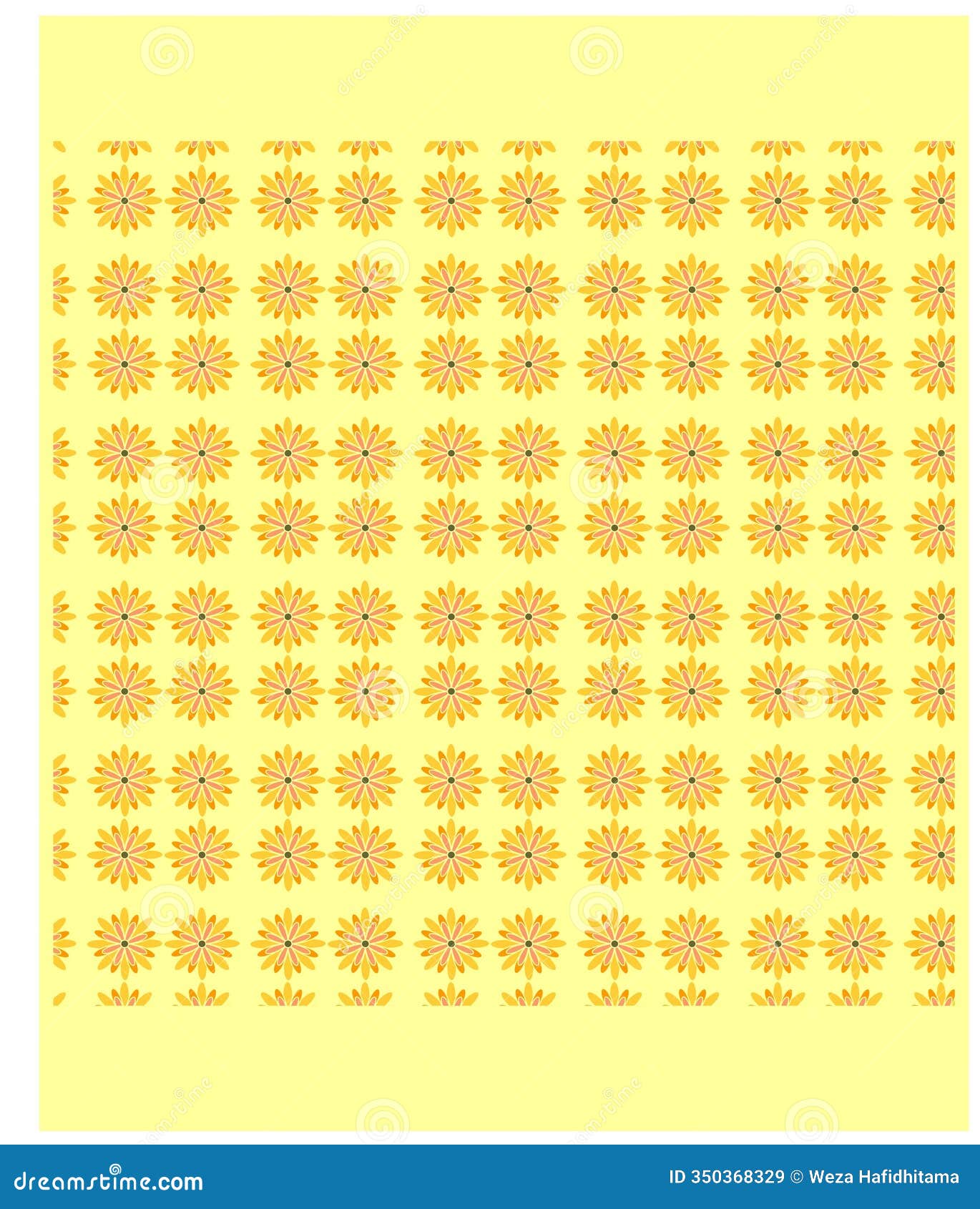 Yellow Floral Pattern Background and Ideal for Wallpapers, Textiles, or ...
