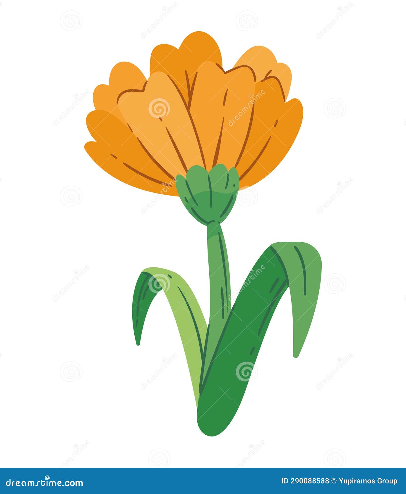 Yellow flower design stock illustration. Illustration of decorate ...