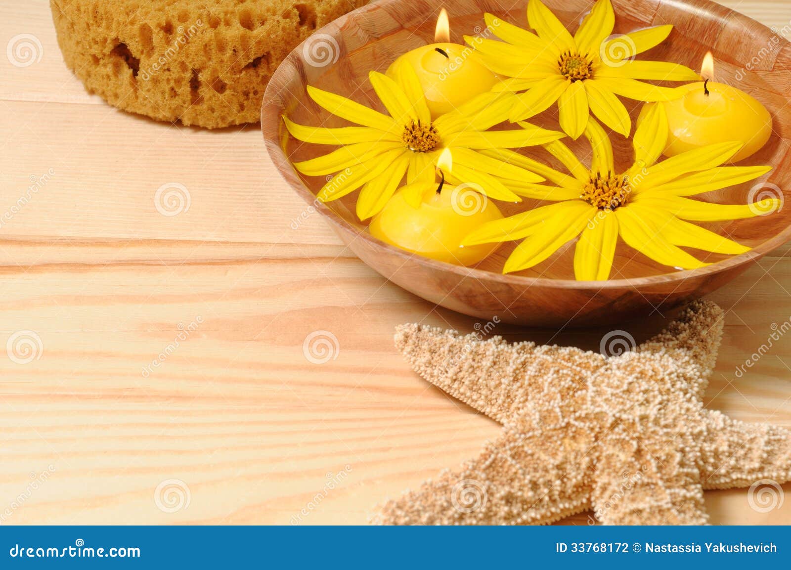 Yellow Flowers for SPA Relaxation Stock Photo - Image of flowers, aroma ...