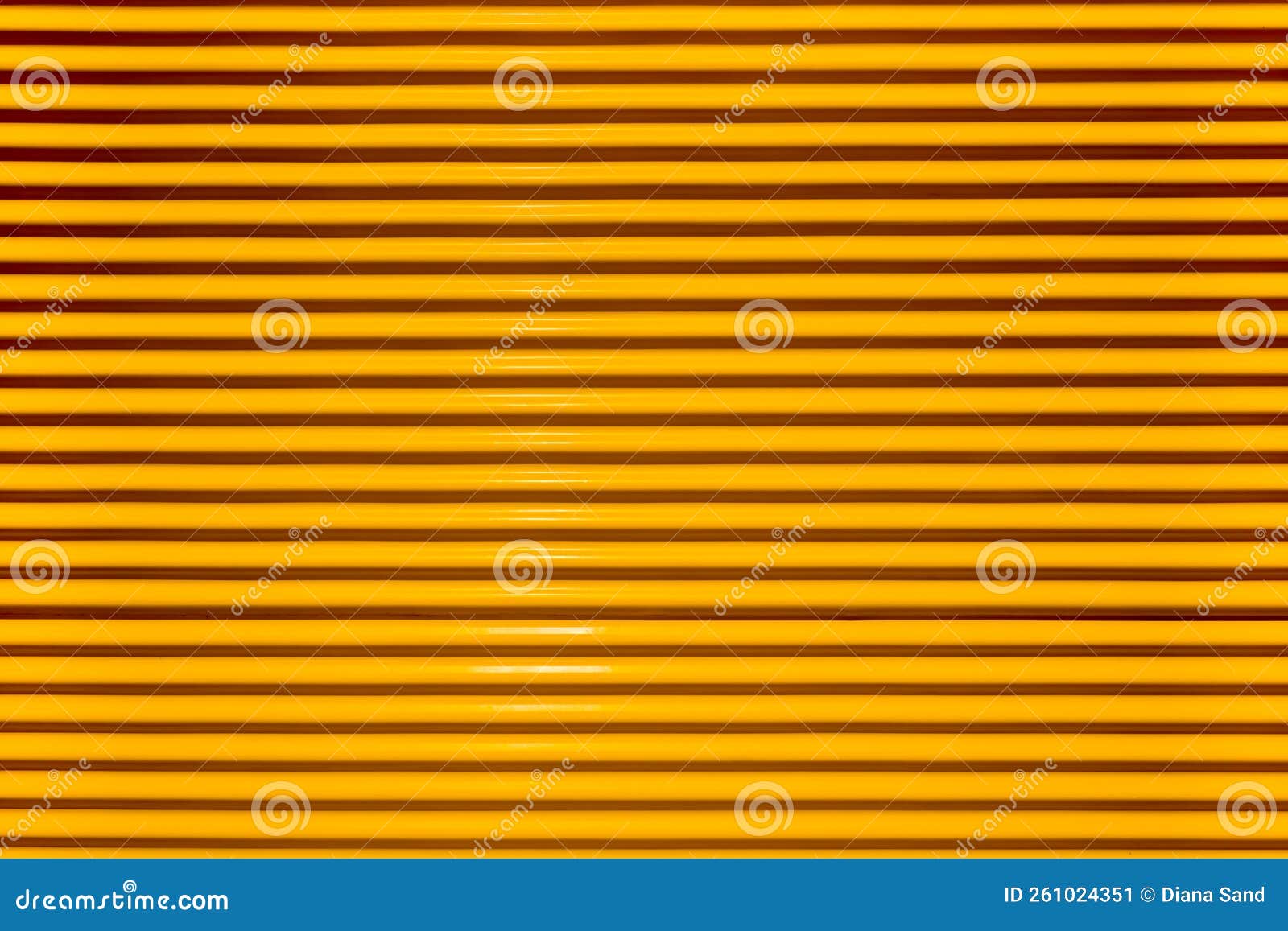 Yellow Fluted Metal Corrugated Metal Texture, Ribbed Metallic Surface ...