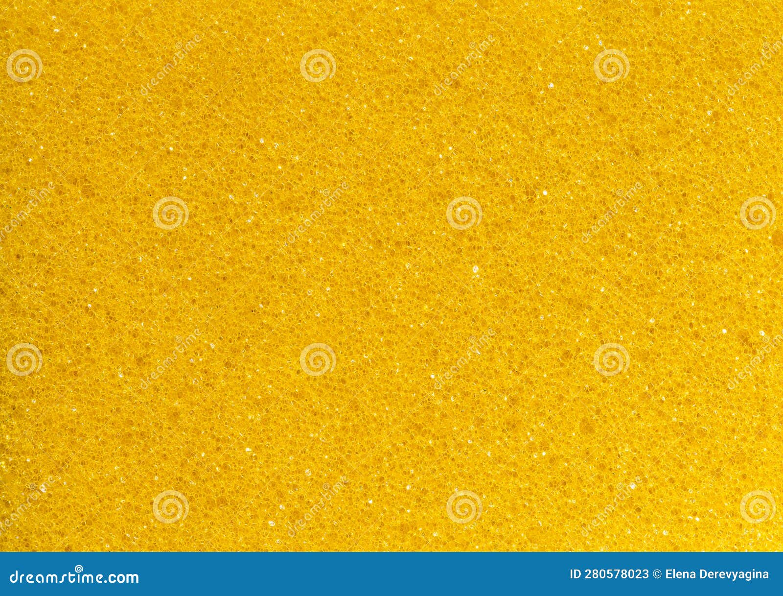 Yellow Foam Rubber Sponge, Polygonal Pores Close-up Background ...