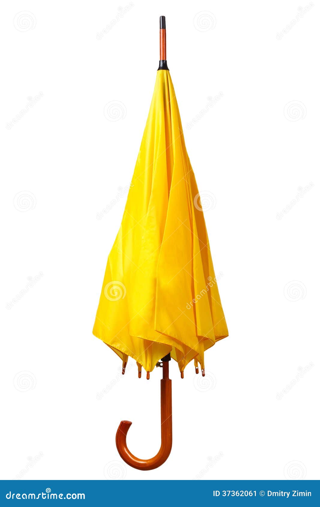 Yellow Folded Umbrella Stock Image - Image: 37362061
