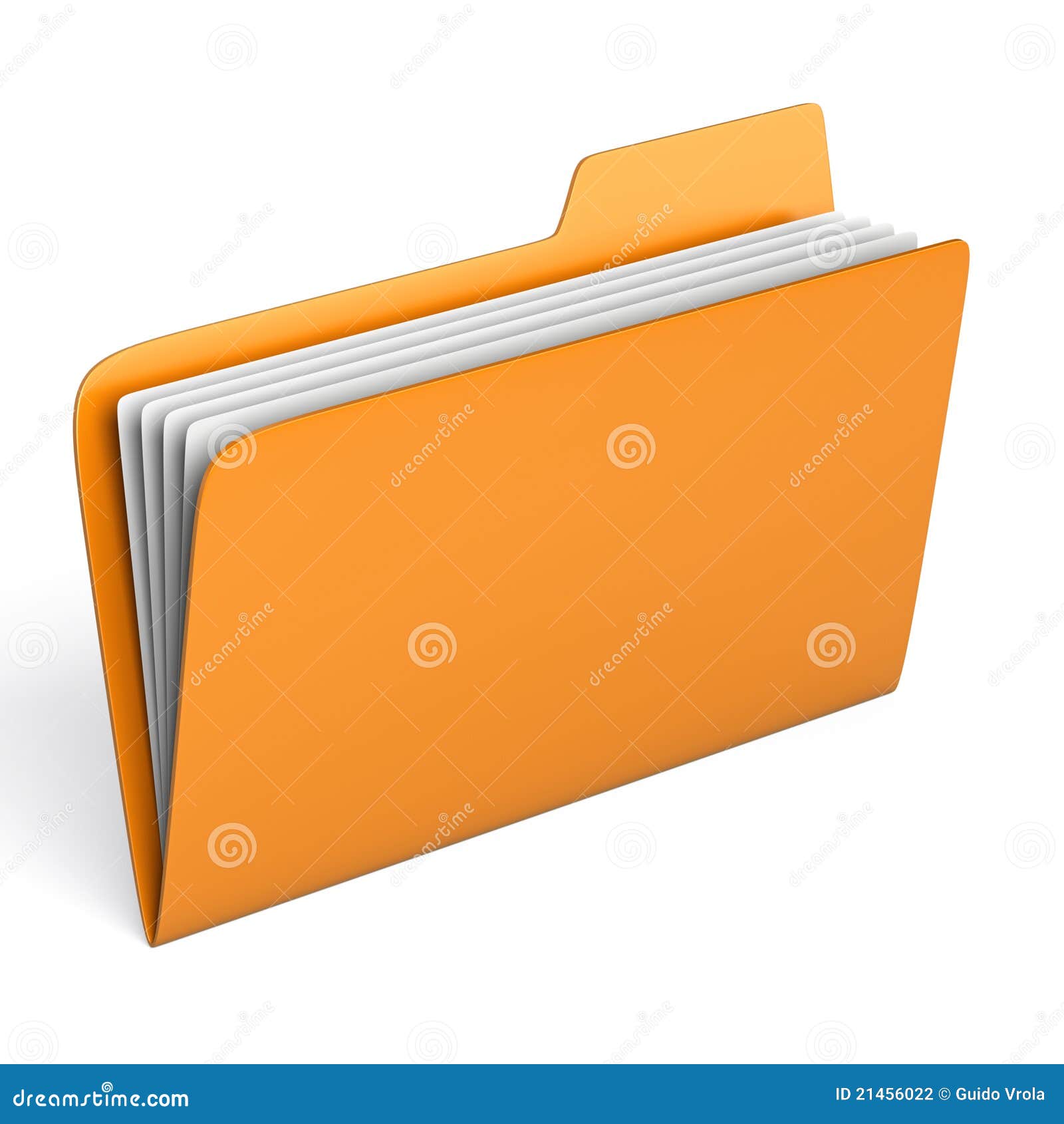 Yellow folder stock illustration. Illustration of stationery - 21456022