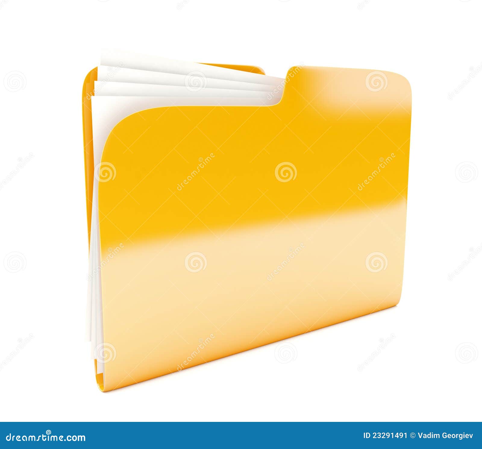 Yellow folder stock illustration. Illustration of folder - 23291491