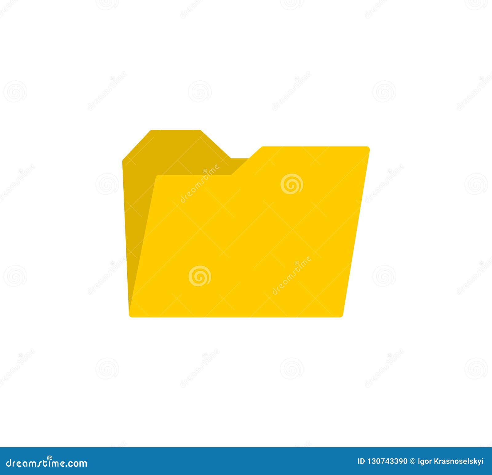 Yellow Folder Icon. Web Icon for Your Design Stock Vector ...