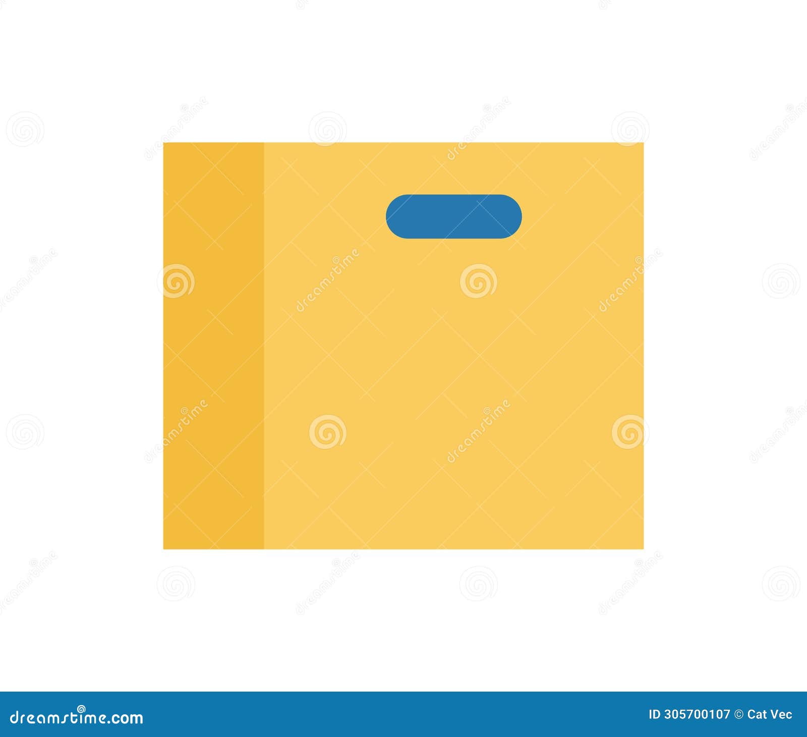 Yellow Folder. Office Organization and Paperwork Sorting Vector ...