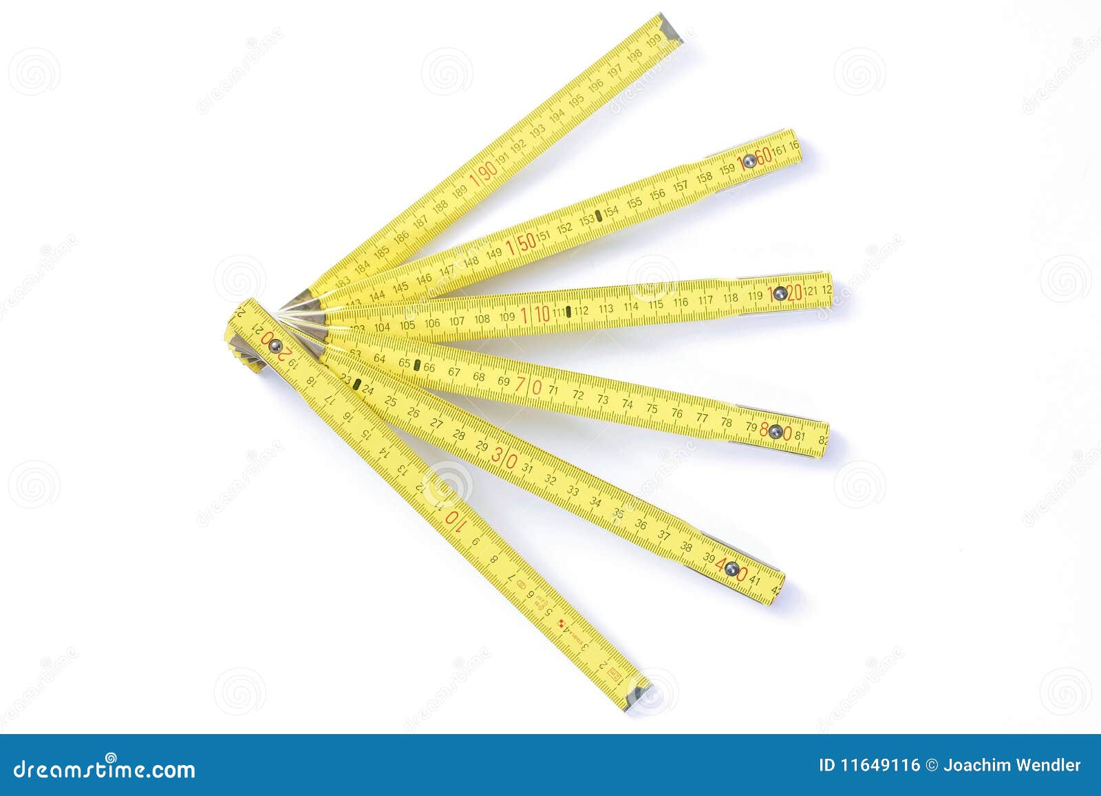 Yellow Folding Measuring Stick Stock Photo - Image of stick, rule: 11649116