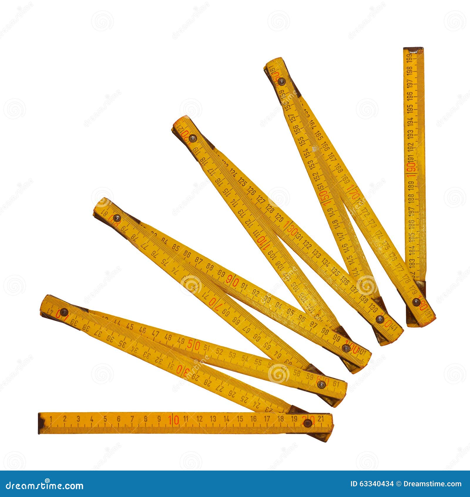 Folding Meter Rule Stock Photography | CartoonDealer.com #38125670