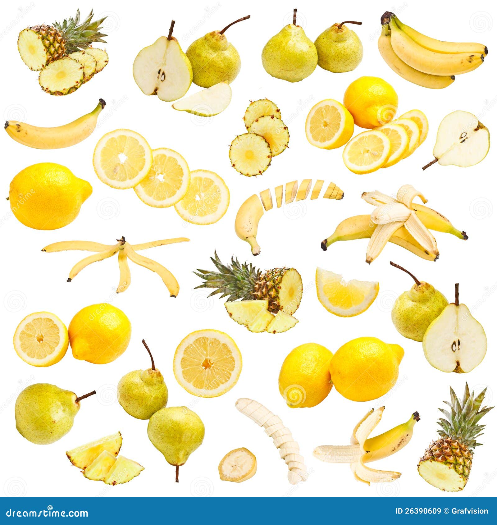 Yellow food collection stock image. Image of vitamin - 26390609