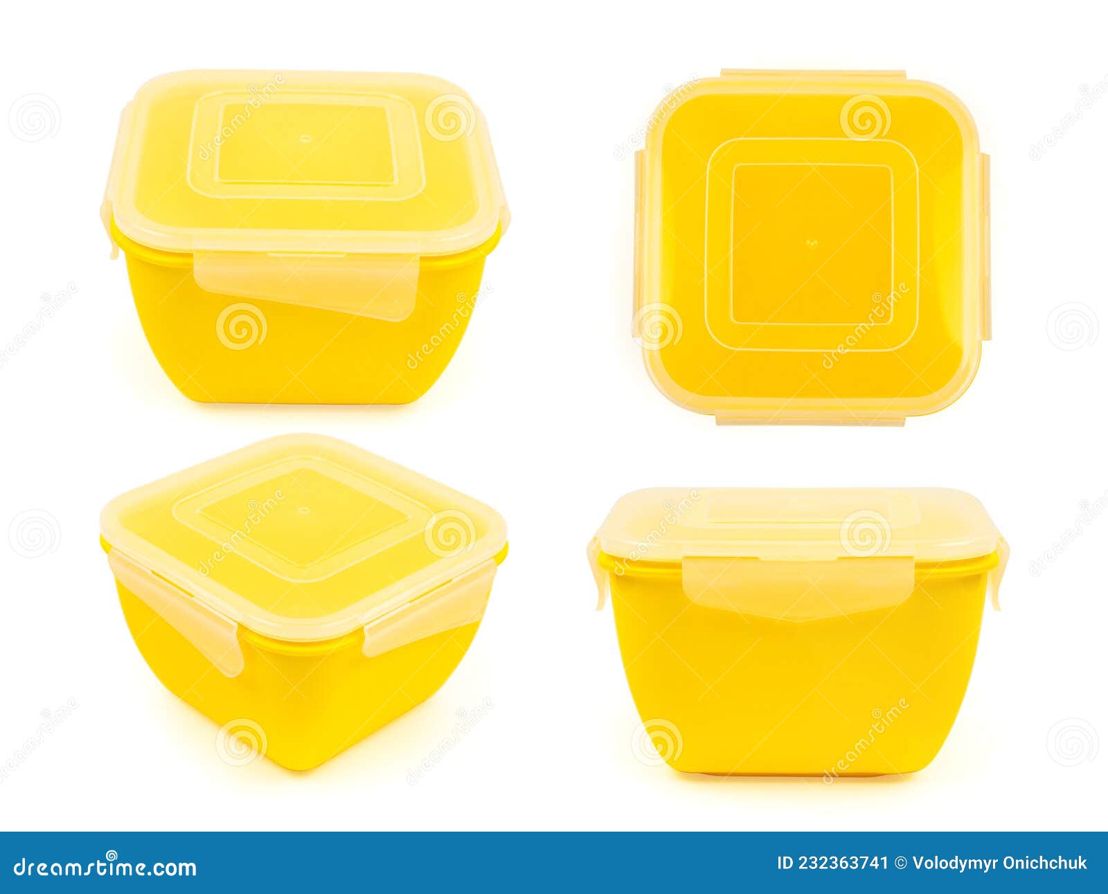 Yellow food container stock image. Image of domestic - 232363741