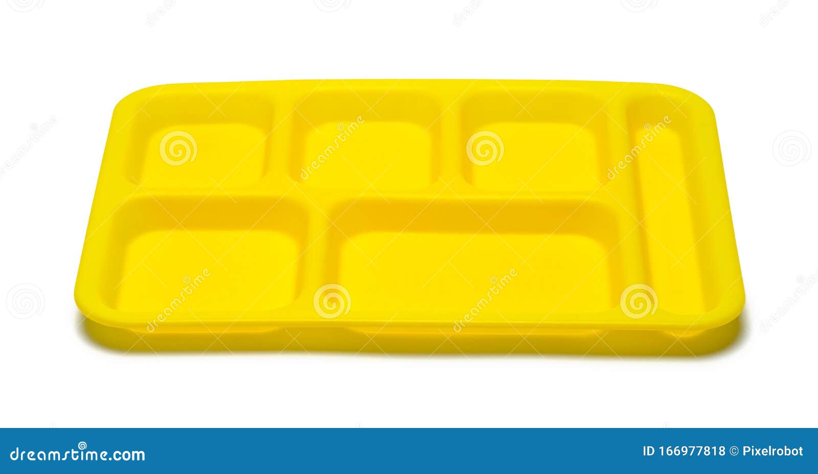 Yellow Food Tray stock photo. Image of school, dinner - 166977818