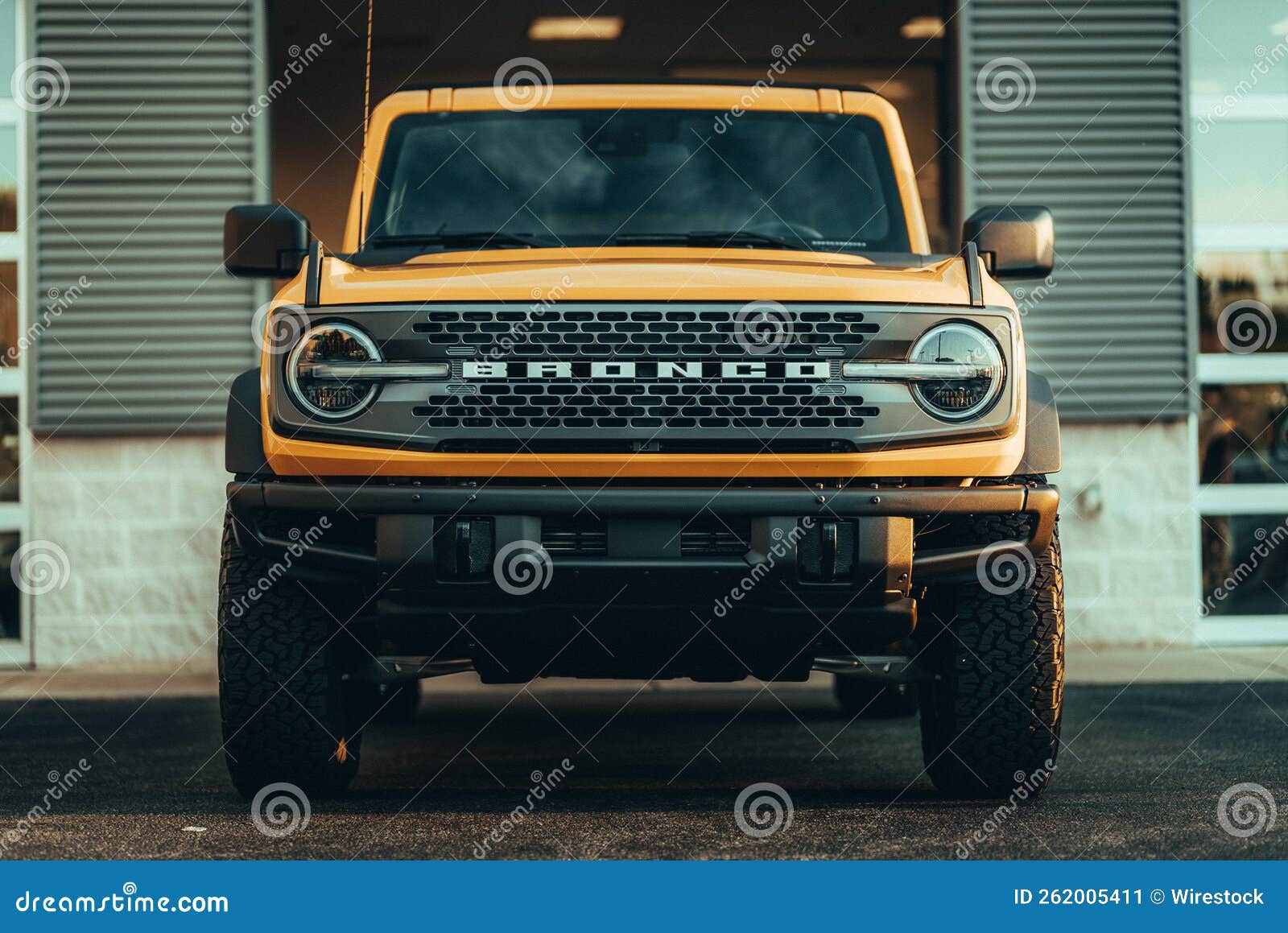 Yellow Ford Bronco Badlands SUV in the USA Editorial Photo - Image of ...