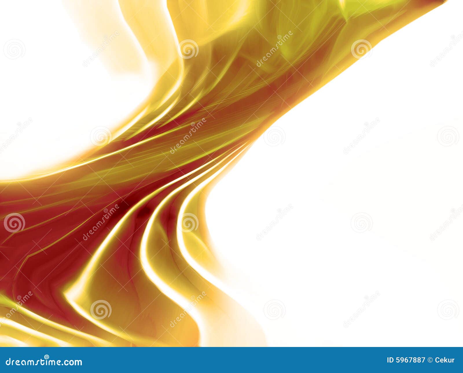 Yellow fractal wave stock illustration. Illustration of lines - 5967887
