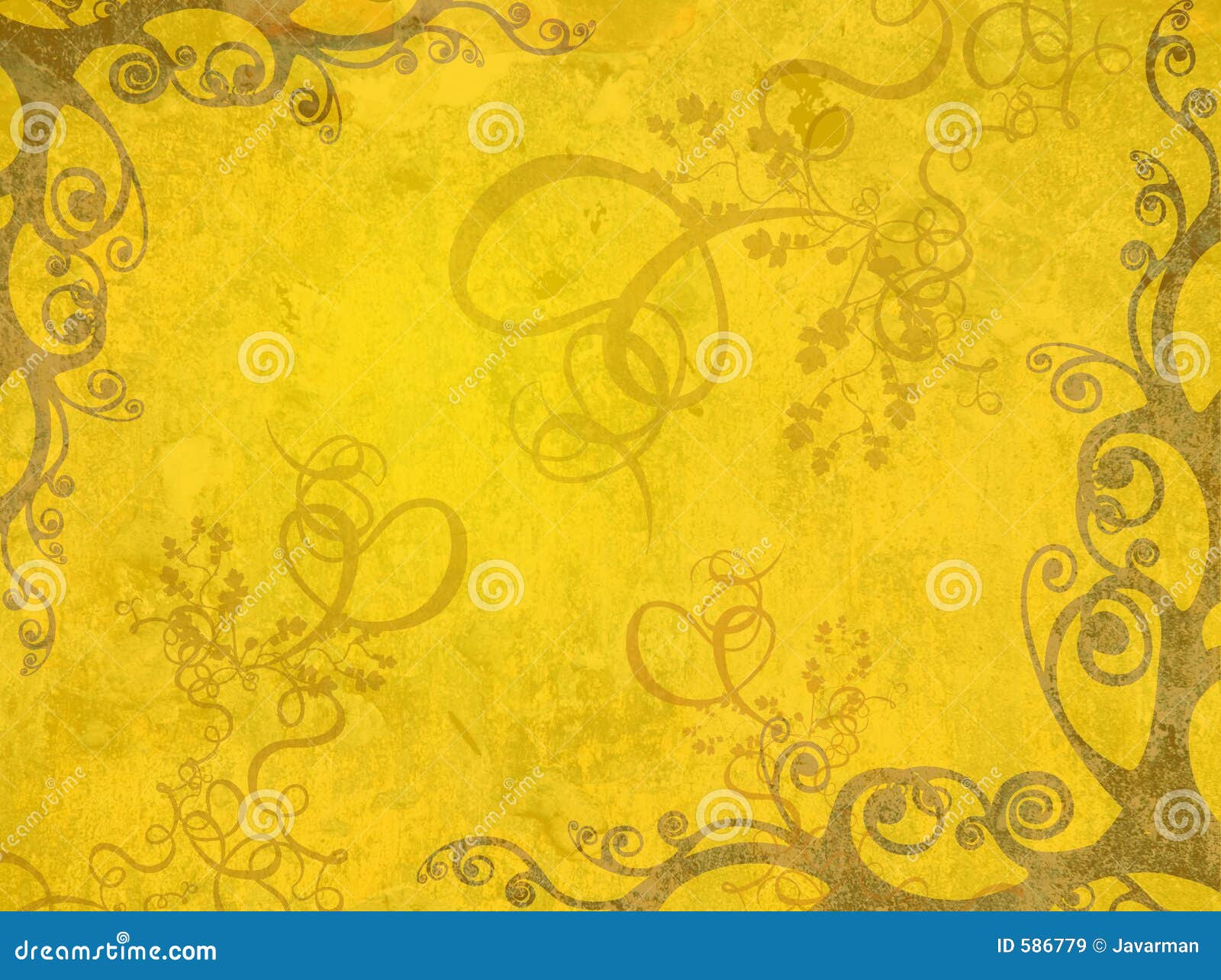 Yellow frame stock illustration. Illustration of blank - 586779