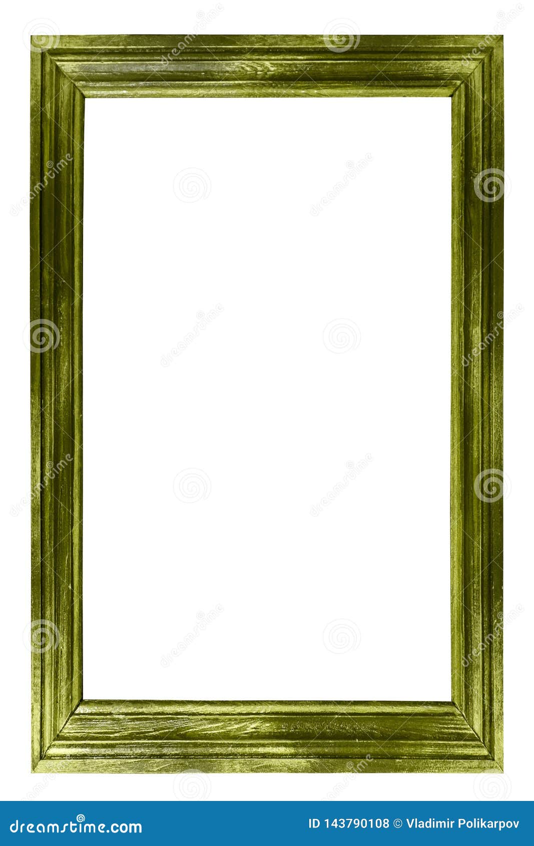 Beautiful Yellow Frame Isolated on White Background Stock Photo - Image ...