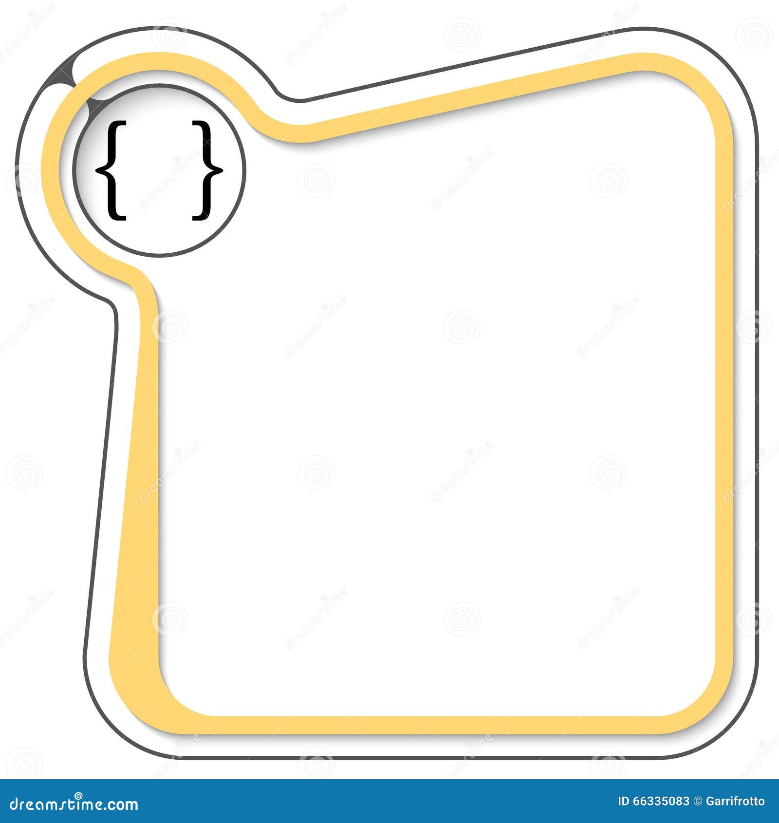 Yellow frame stock illustration. Illustration of border - 66335083