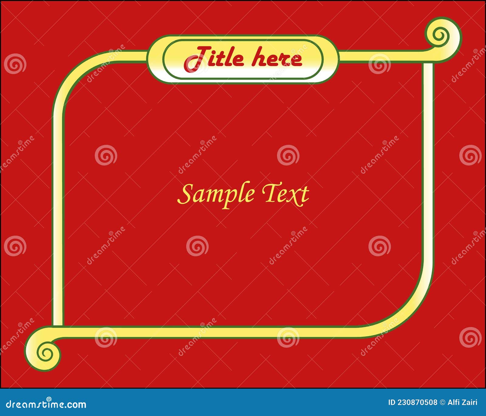 Yellow Frames Template by Vector Design Stock Vector - Illustration of ...