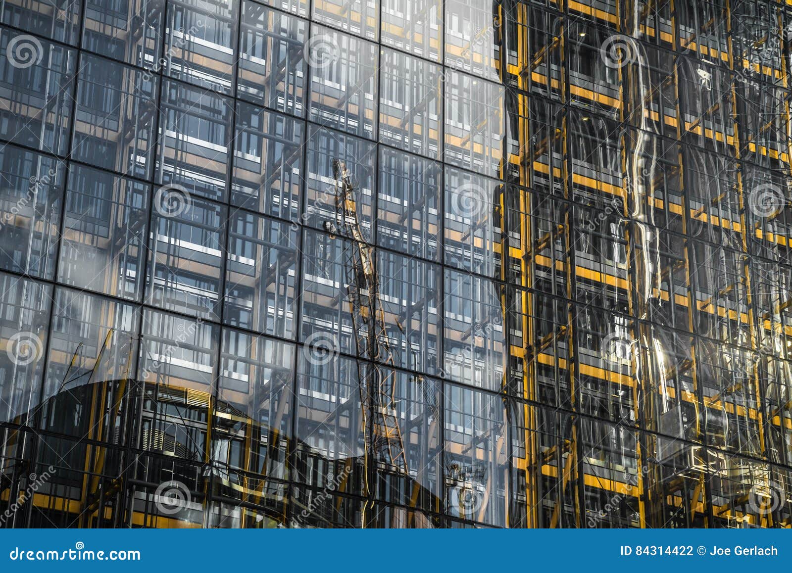Yellow framework stock photo. Image of skyscraper, scaffolding - 84314422