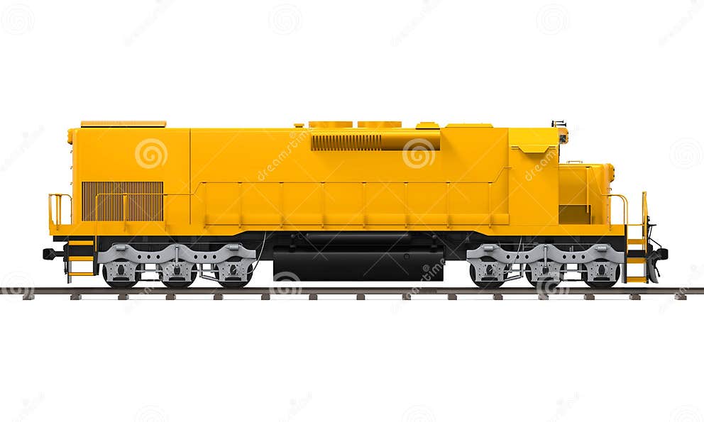 Yellow Freight Train stock illustration. Illustration of freight - 74968997