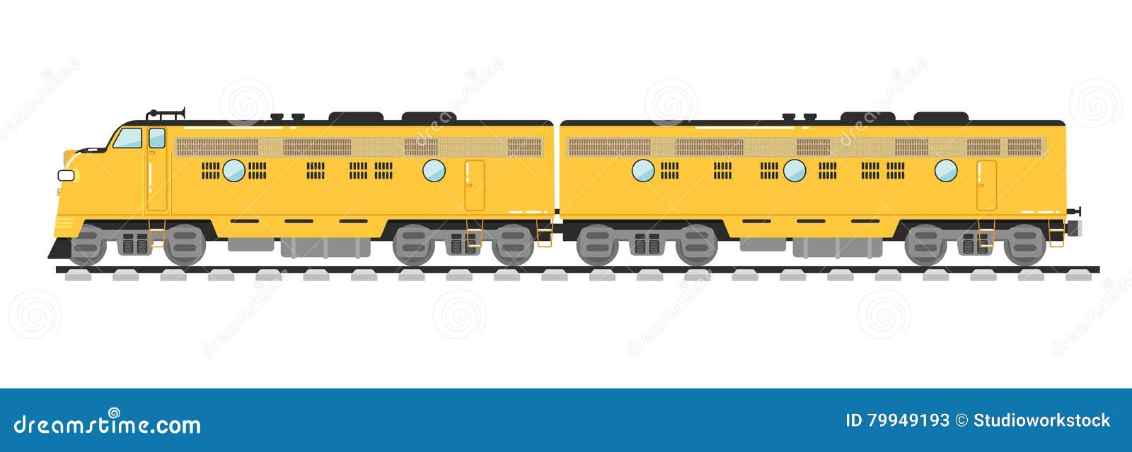 Freight Train Side View